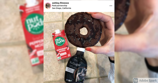 Ashley Fitness Using Her RxSugar Organic Chocolate Syrup In Her Pepper ...