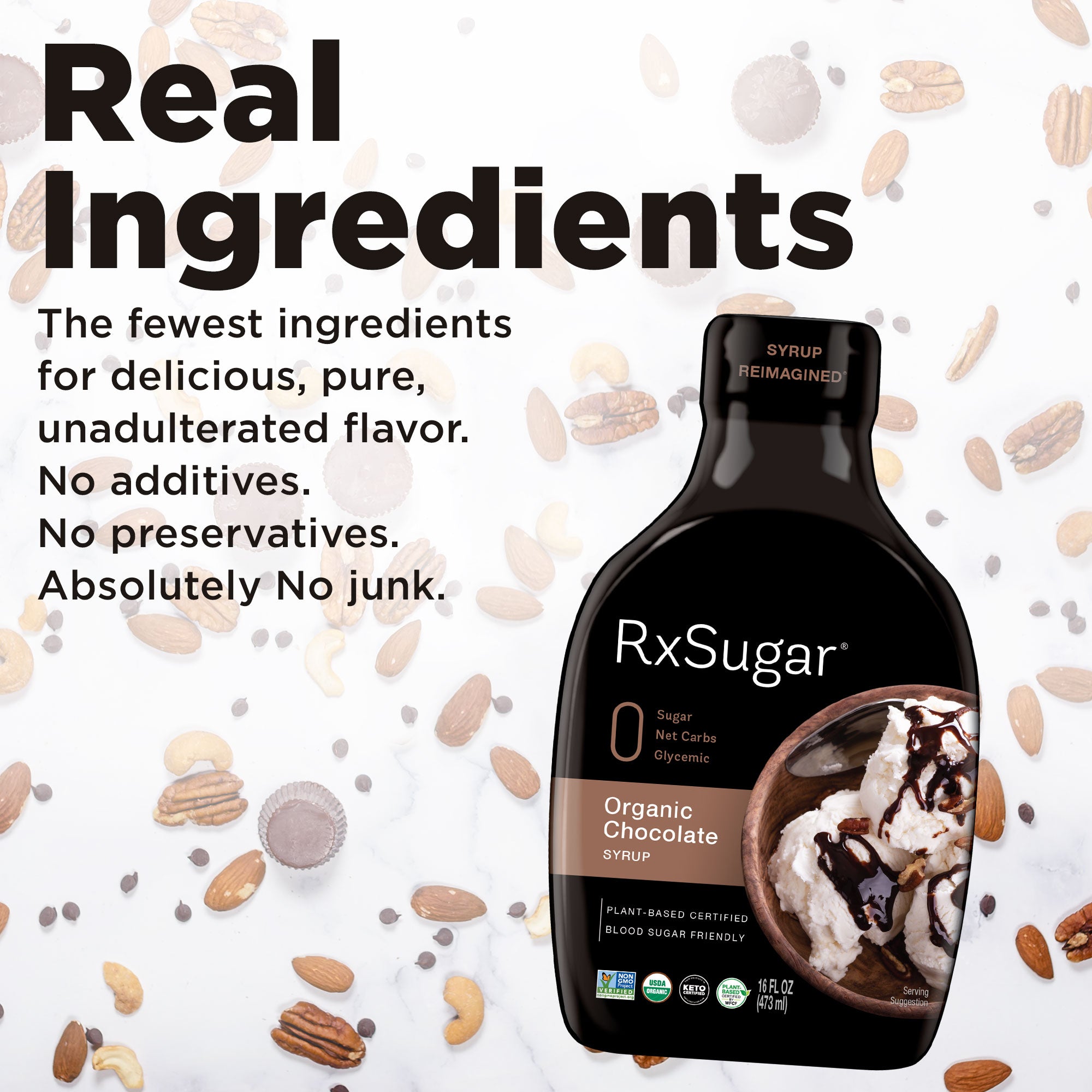 RxSugar Organic Chocolate Syrup - RxSugar®