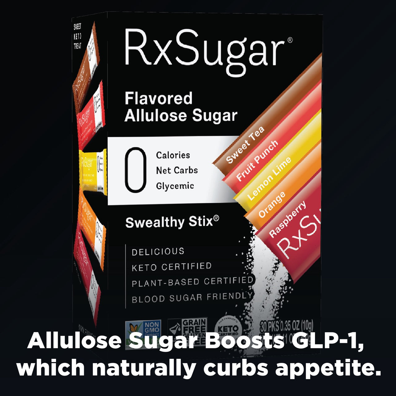 Flavored Allulose Sugar Swealthy Stix - RxSugar®